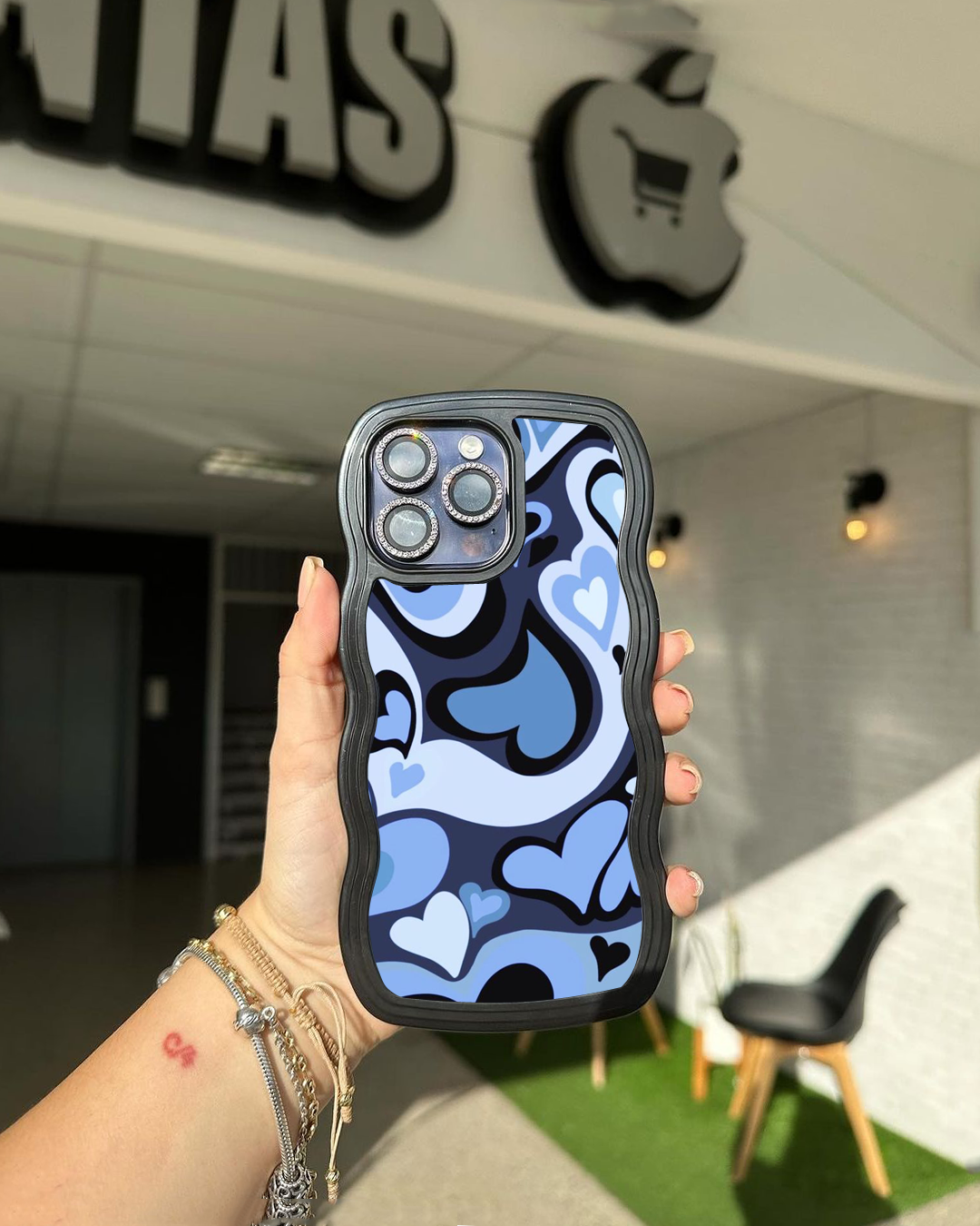 3D Wavy Plated Case – variety.pk