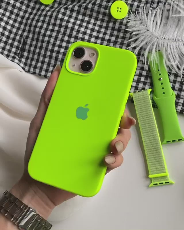 Neon Green Original Silicone Case – variety.pk