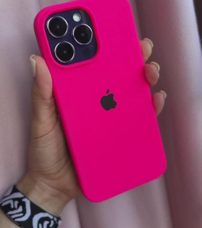 Shocking Pink Original Silicone Case – variety.pk
